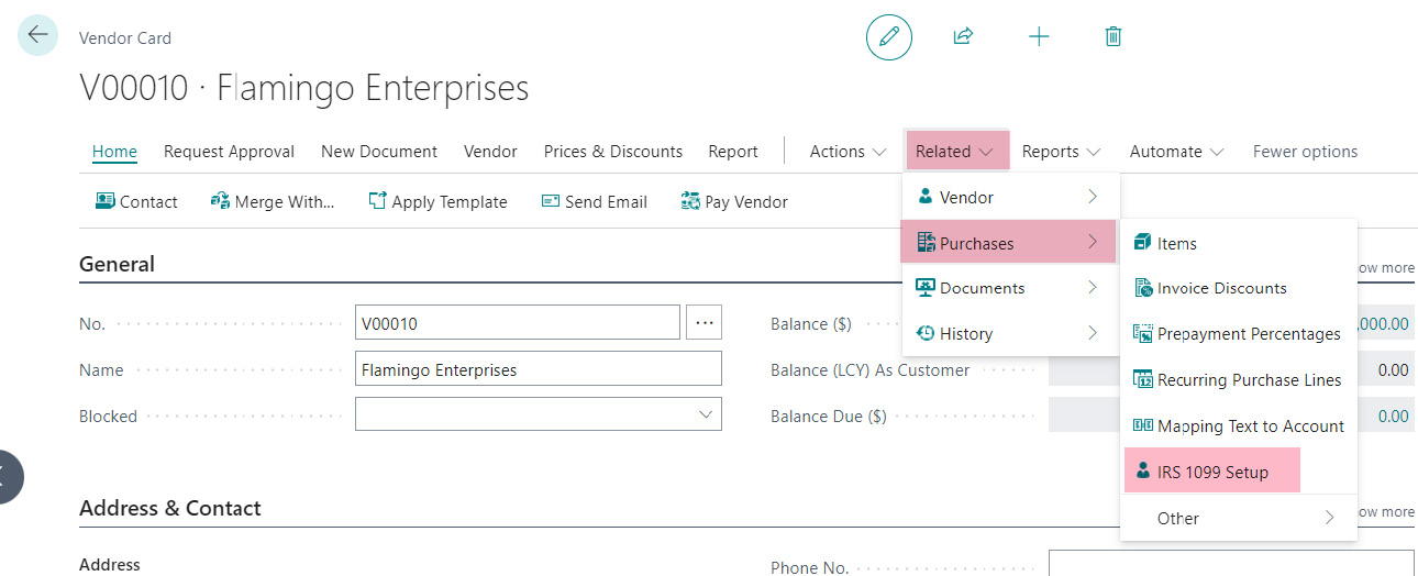 1099 Processing in Business Central - Kopis, LLC